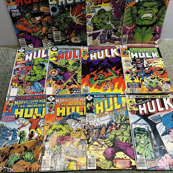Other | 11 The Incredible Hulk Comic Book Lot 212 225 227 232 235 238 ...